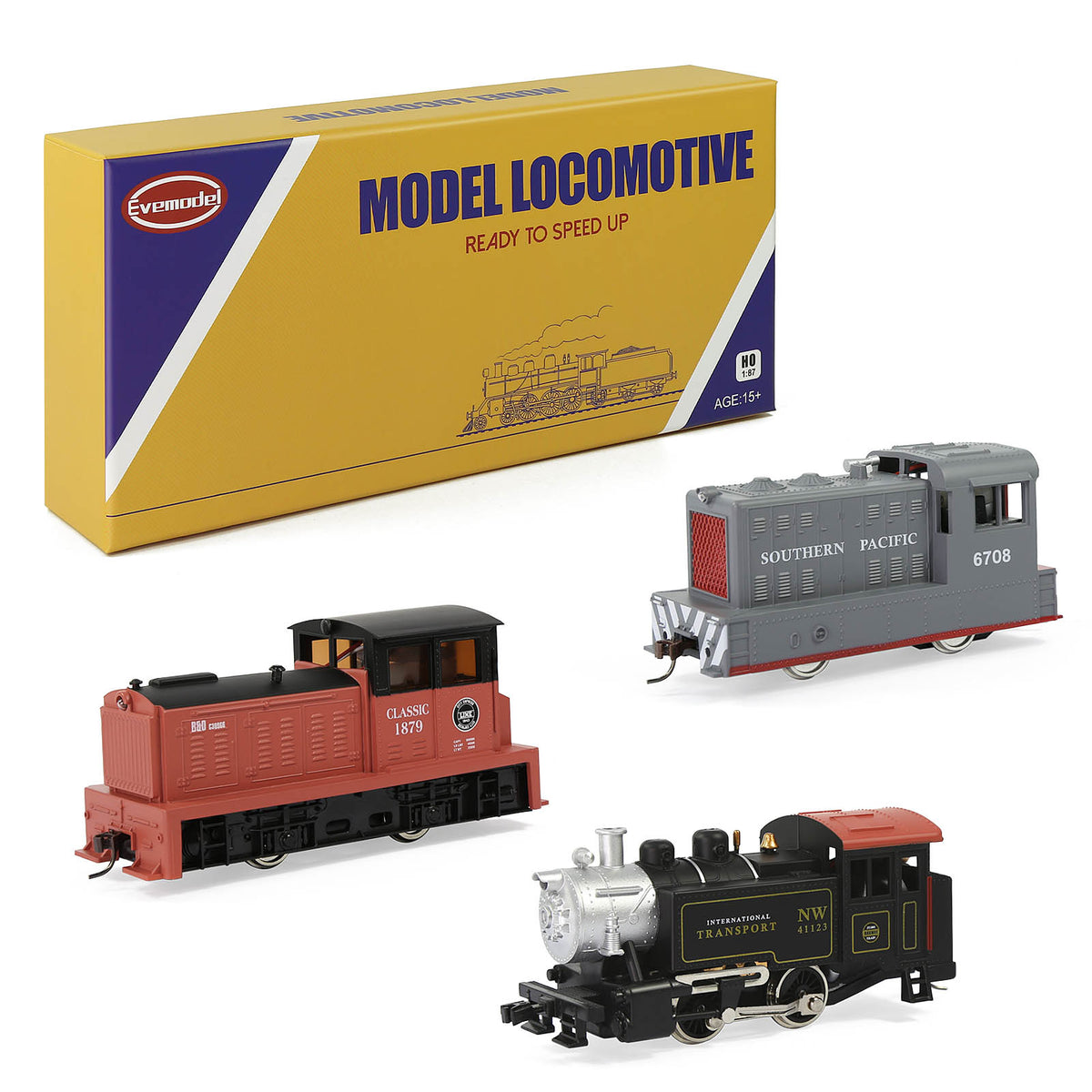HCT8701 1 Unit HO Scale 1:87 Model Train Railroad Locomotives