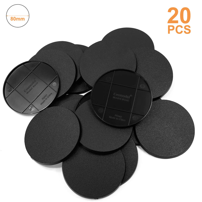 MB11 Various Size 60mm 80mm 90mm 100mm Round ABS Model Bases for Warga