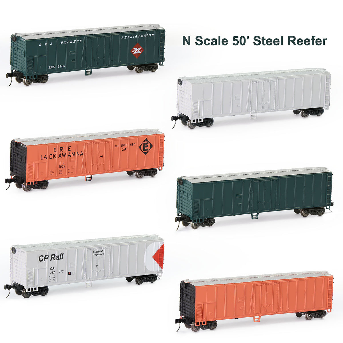 C15015 1pc N Scale 1:160 50ft Steel Reefer Boxcar