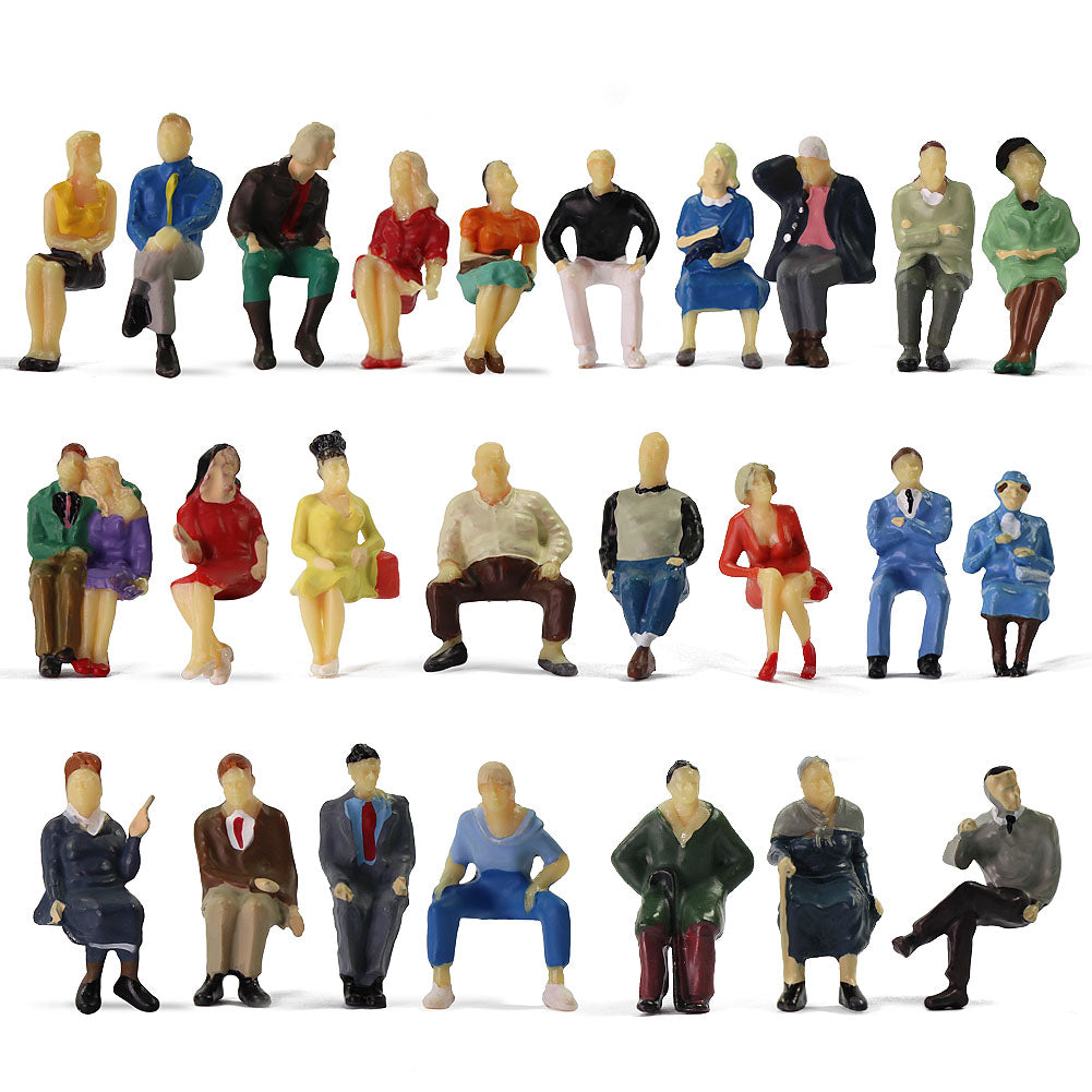 P4802 24pcs O Scale 1:50 Sitting Figures People