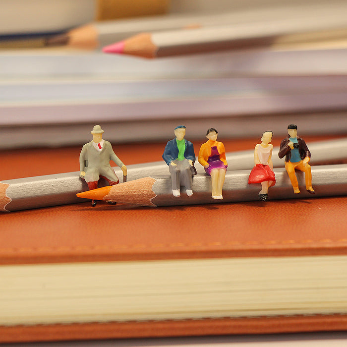 P8711 60pcs HO Scale 1:87 Seated People Sitting Figures