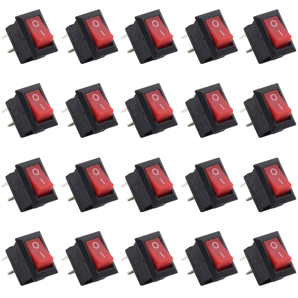 SW08 20pcs Miniature Rocker Switch Railway ON-OFF SPDT